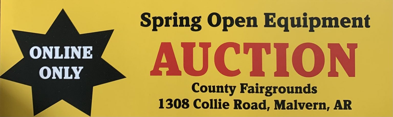 SPRING OPEN EQUIPMENT AUCTION – Online Only Auction – Stafford Auction ...
